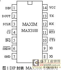 通用异步收发器MAX3100在单片机系统中的应用-电子工程世界